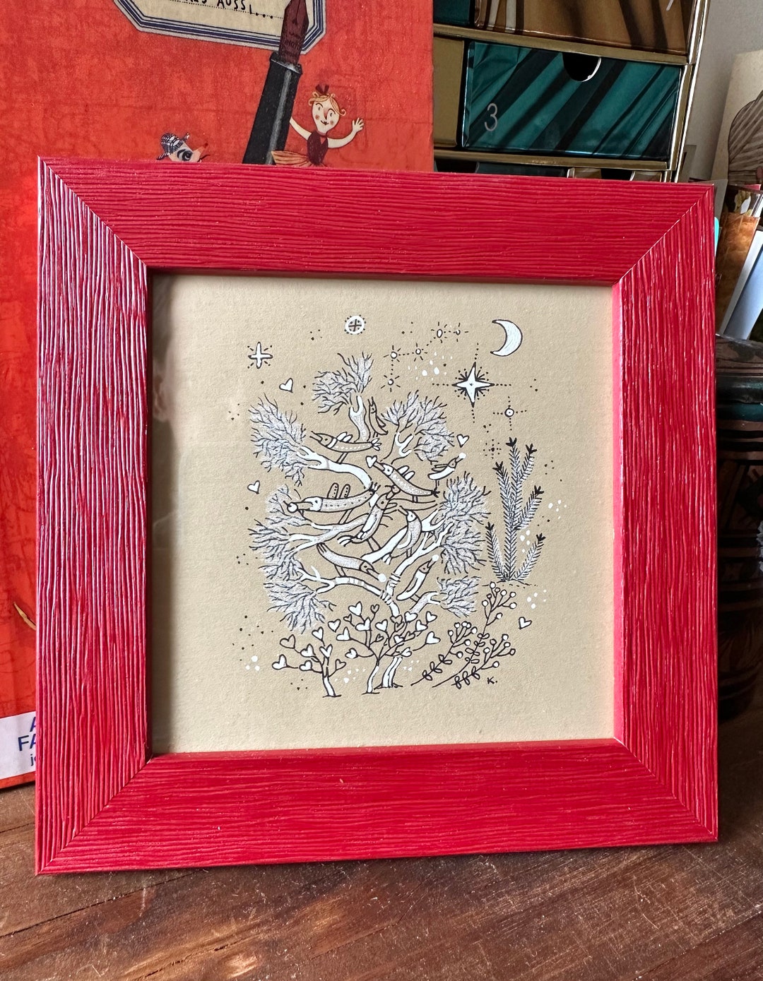 Birds DOWNLOADABLE ART Print-and-fill Art Make Your Own Art Instant ...