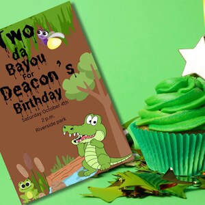 Two the Bayou Editable Birthday Invitation - Etsy