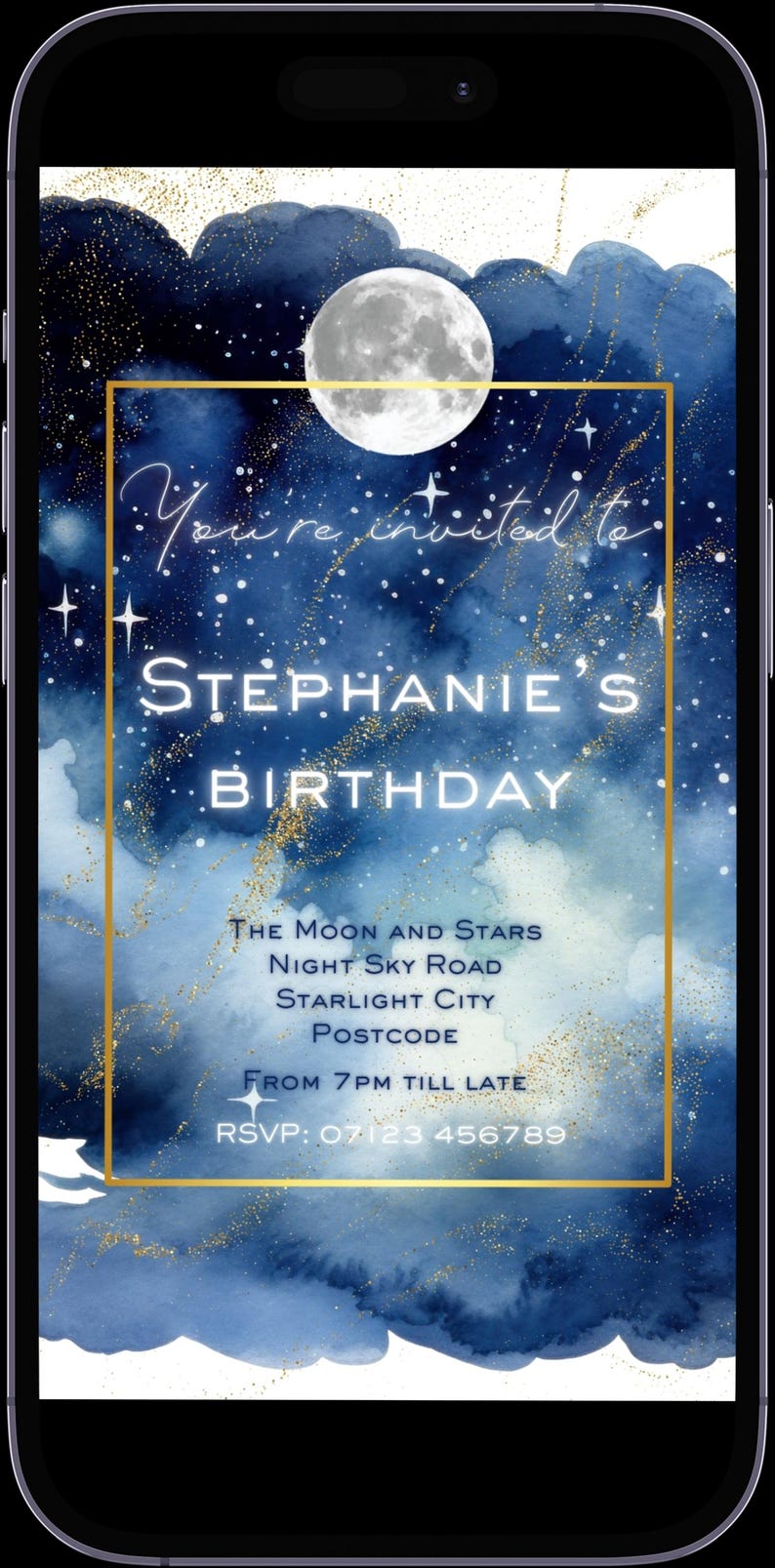 Digital Birthday Party Downloadable Personalise Customisable E-invite ...