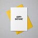 Printable Happy Birthday Greeting — Blank Inside — Folding Card — Fits ...