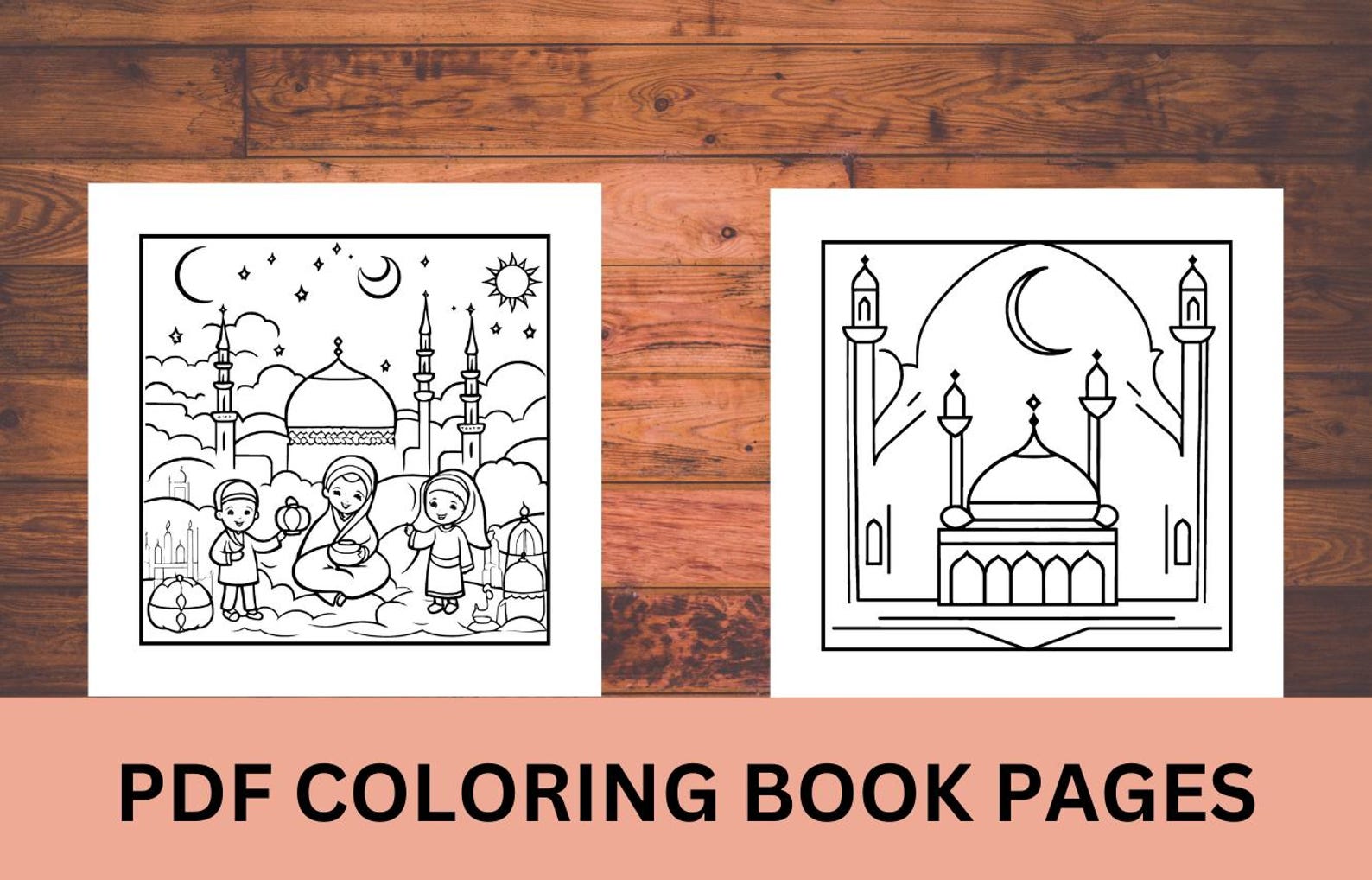 Ramadan Coloring Pages | 10 Islamic Printable Coloring Sheets | 8.5"x8 ...