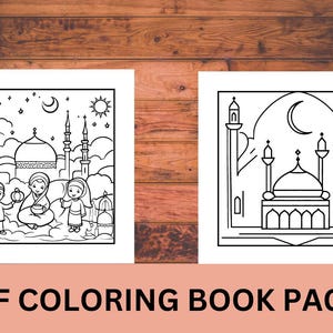 Ramadan Coloring Pages | 10 Islamic Printable Coloring Sheets | 8.5"x8 ...