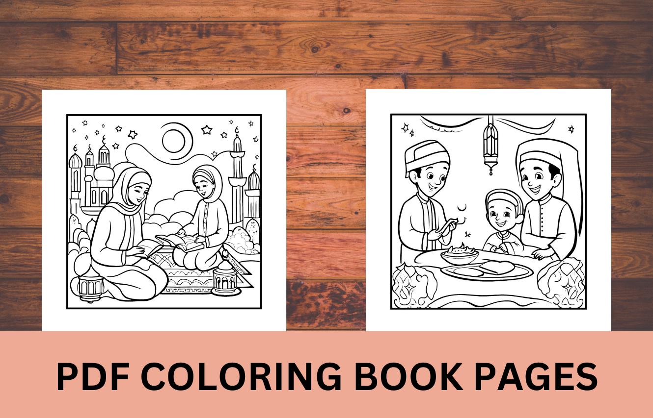 Ramadan Coloring Pages | 10 Islamic Printable Coloring Sheets | 8.5"x8 ...