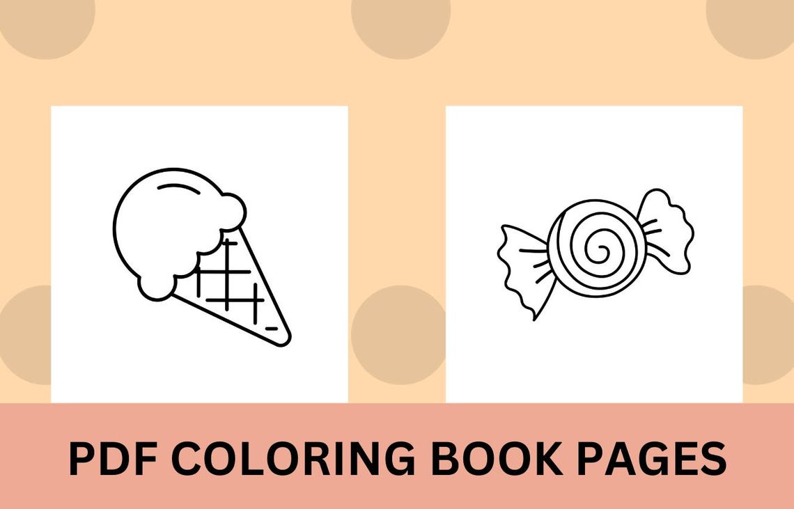 Food & Sweets Coloring Pages | 10 Printable Coloring Sheets | Fun ...