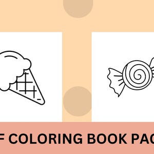 Food & Sweets Coloring Pages | 10 Printable Coloring Sheets | Fun ...
