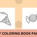 Food & Sweets Coloring Pages | 10 Printable Coloring Sheets | Fun ...