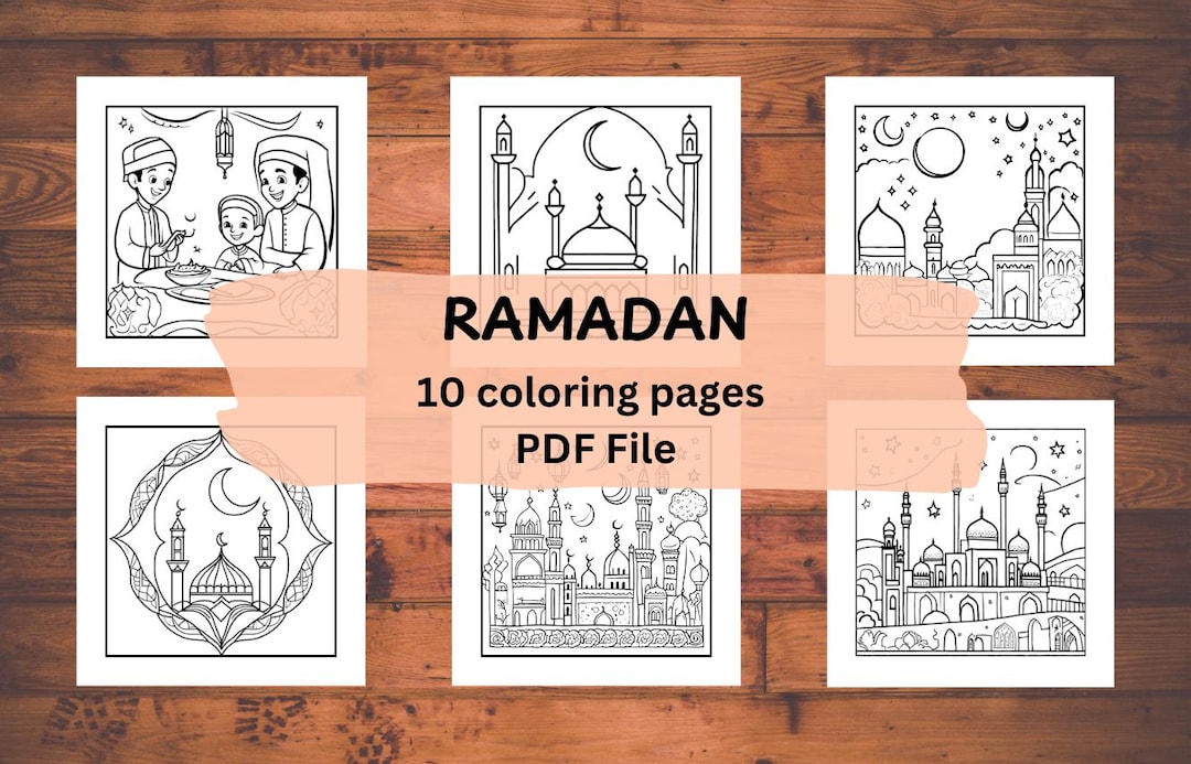 Ramadan Coloring Pages | 10 Islamic Printable Coloring Sheets | 8.5"x8 ...