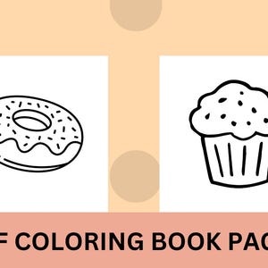 Food & Sweets Coloring Pages | 10 Printable Coloring Sheets | Fun ...