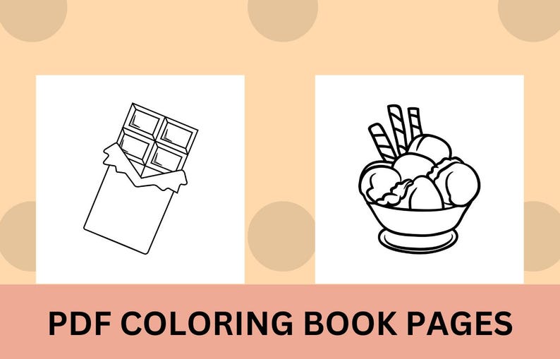 Food & Sweets Coloring Pages | 10 Printable Coloring Sheets | Fun ...