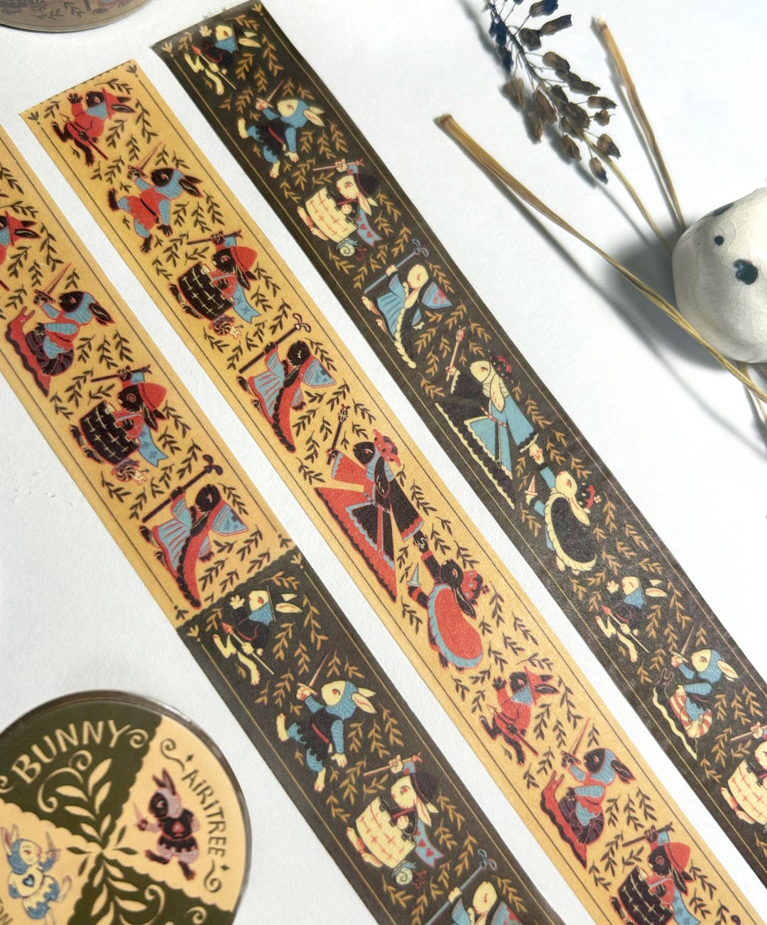 Medieval Bunny Washi Tape — Rabbit Chess Army — Pawn, Knight, Rook ...