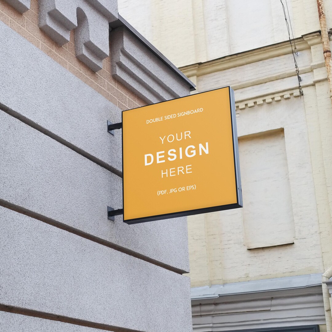 Illuminated Double Sided Custom Sign | Embossing Logo Business Cafe ...