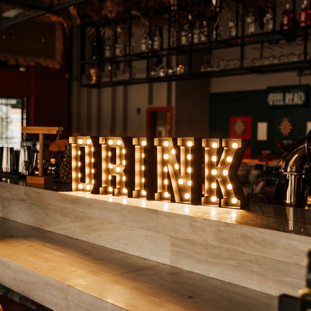 3D Marquee Letters | Light up Letters | Retro Box Letter Sign | Custom ...