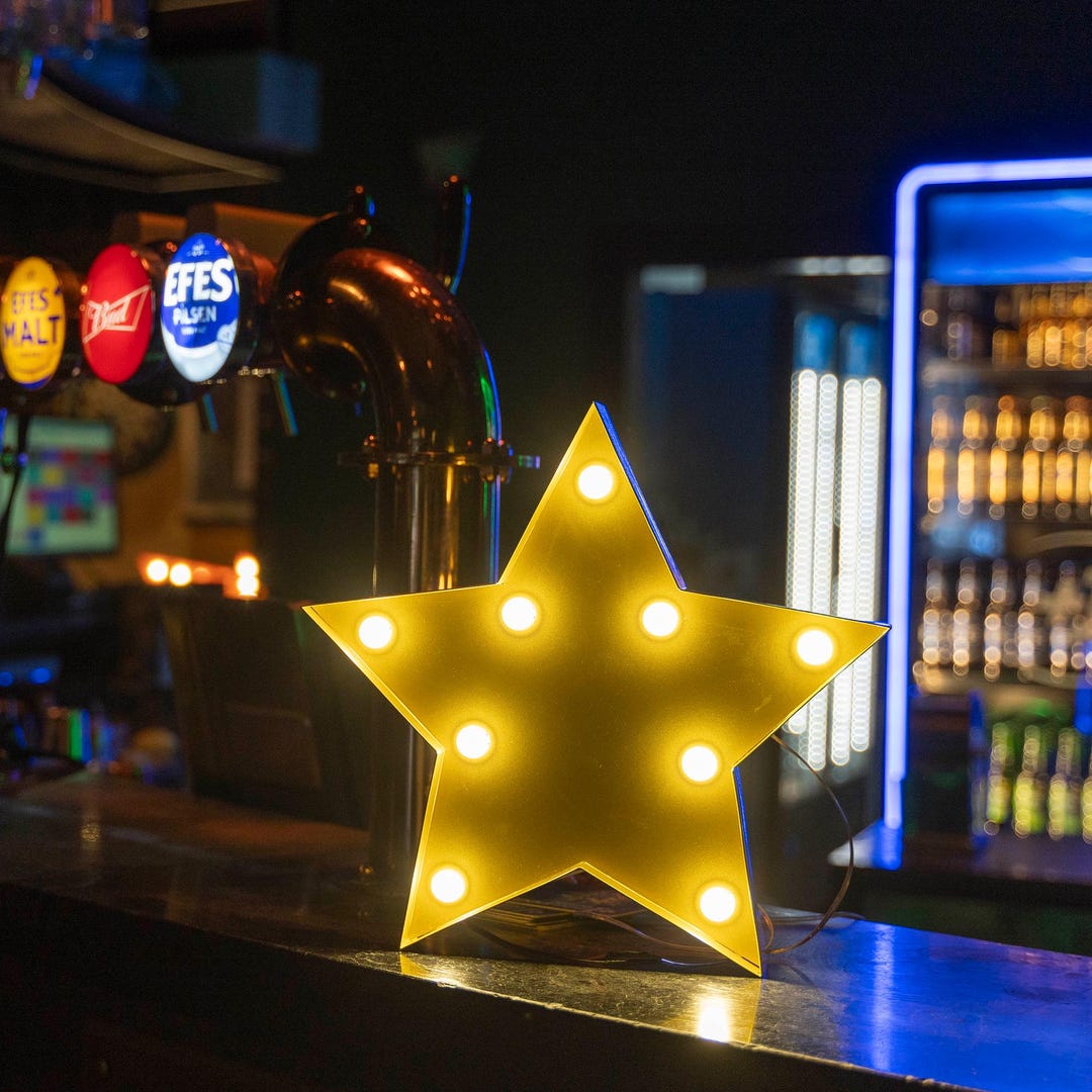 Star Marquee Sign: 3D LED Retro Box Letter - Etsy