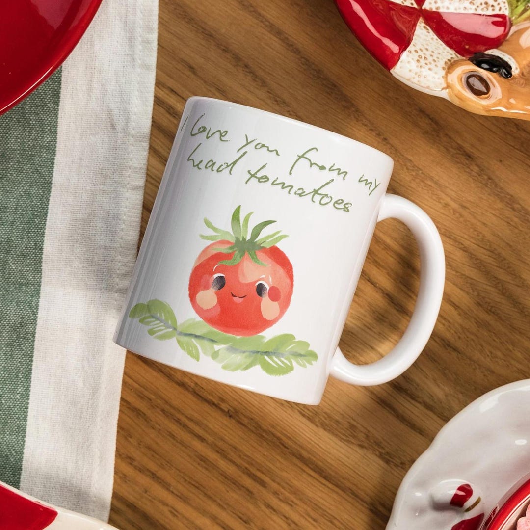 Cute Tomato Mug, Funny Gift, Funny Mug, Funny Mugs, Mug, Coffee Cup ...