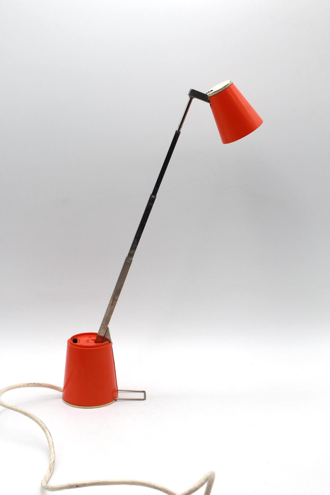 LAMPETTE Orange Telescopic Folding Lamp Table Lamp Made in Germany ...