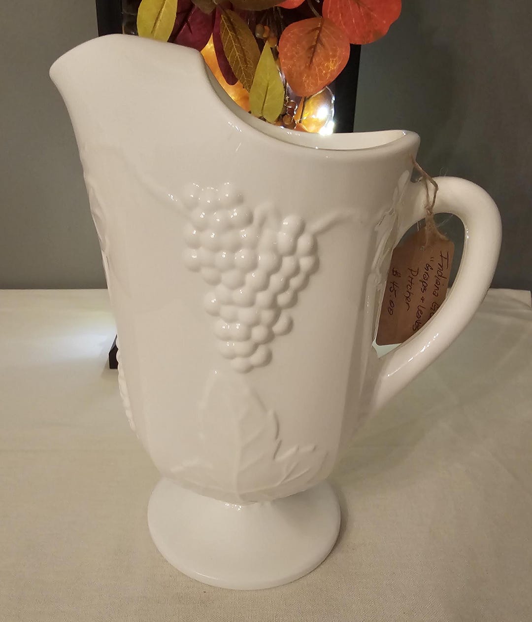 Indiana Glass Colony Harvest Glass Pitcher - Etsy