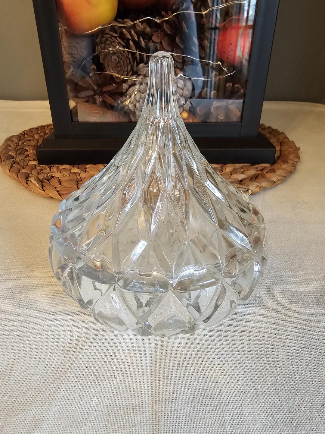 Godinger Crystal Kiss Candy Dish - Etsy