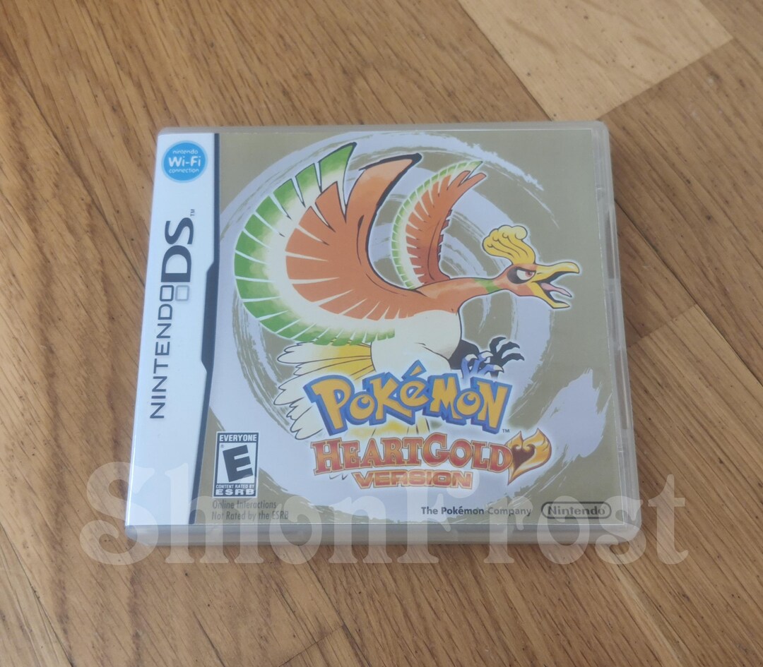 Custom Case Pokémon Heartgold Version english USA Cover Art No Game No ...