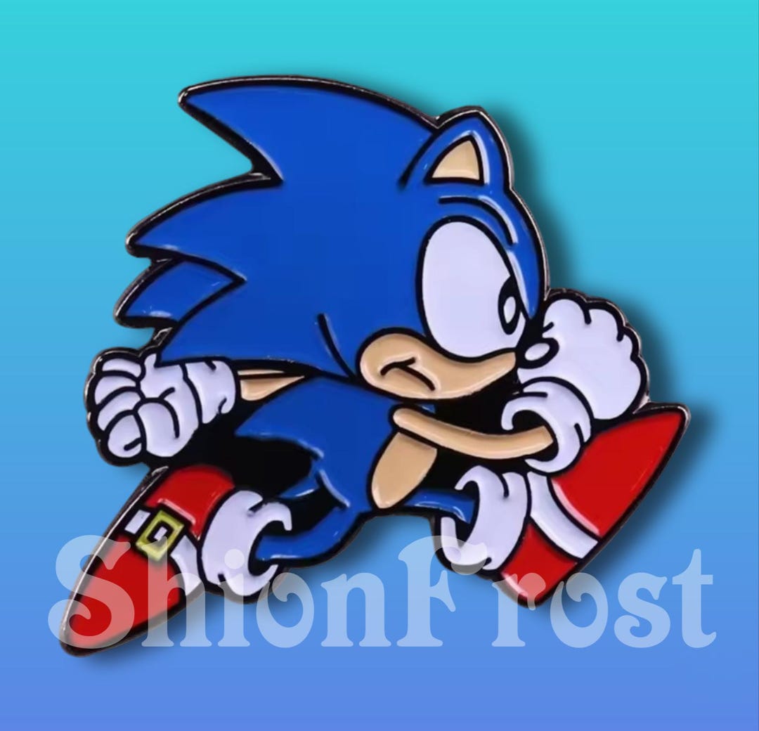 Sonic the Hedgehog - Enamel Pin Badge Brooch - Etsy
