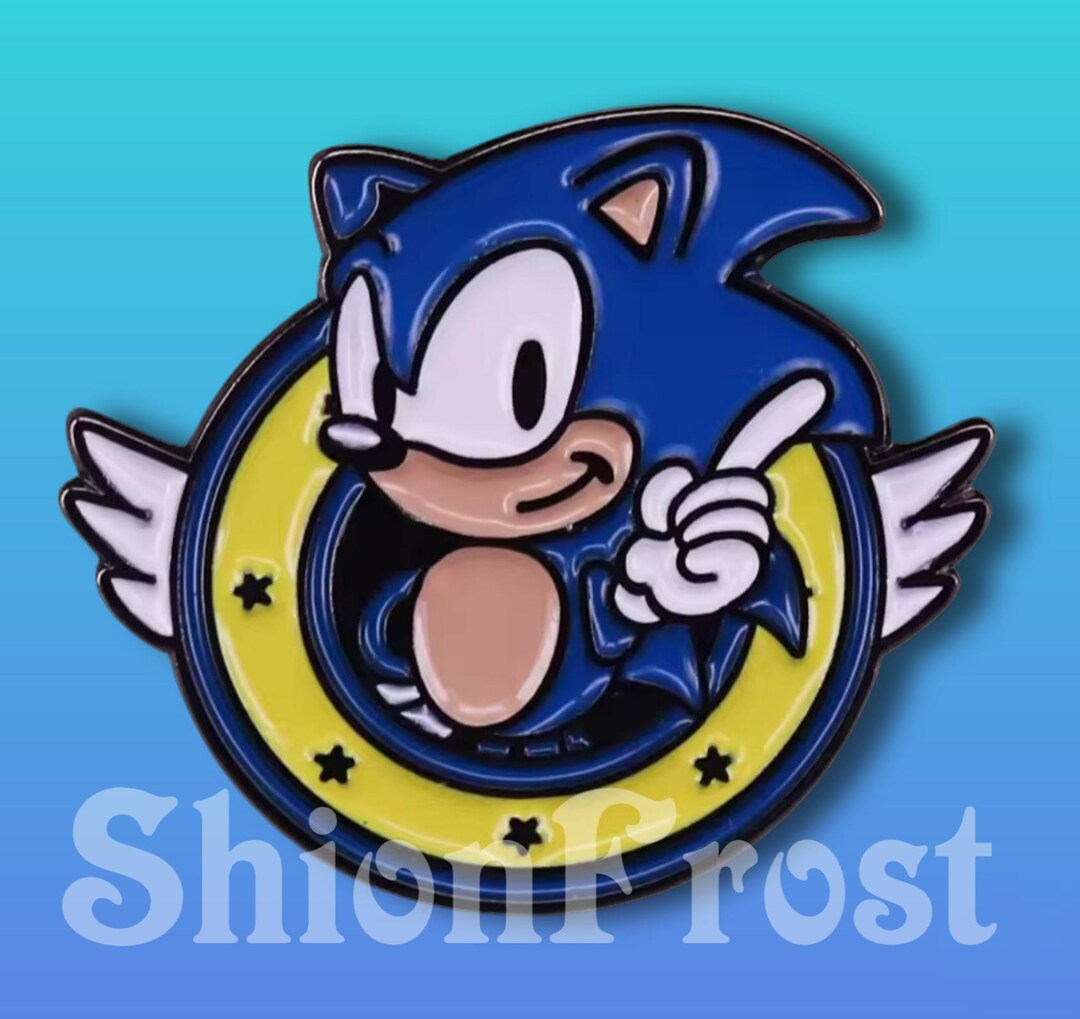 Sonic the Hedgehog - Enamel Pin Badge Brooch - Etsy