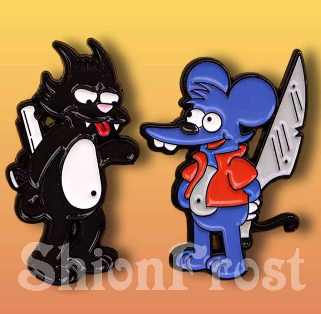 The Itchy & Scratchy Show - Itchy and Scratchy Pins - the Simpsons ...