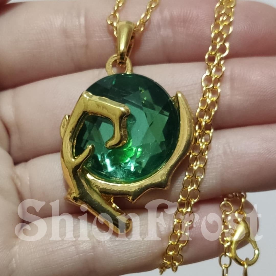 The Legend of Zelda Kokiri Emerald Spiritual Stone - Pendant Necklace ...