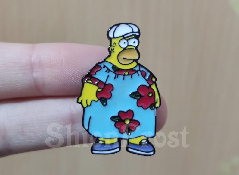 King Size Homer Enamel Pin the Simpsons Fat Homer Homer Moo Moo Dress ...