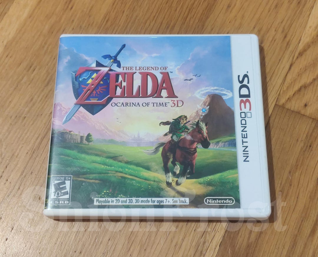 Custom Case the Legend of Zelda Ocarina of Time 3D english USA Cover ...