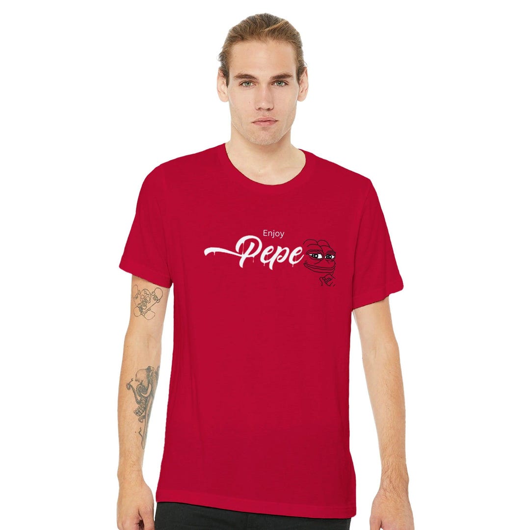 Enjoy Pepe Coca-cola Print Tee | Premium Unisex Crewneck T-shirt - Etsy