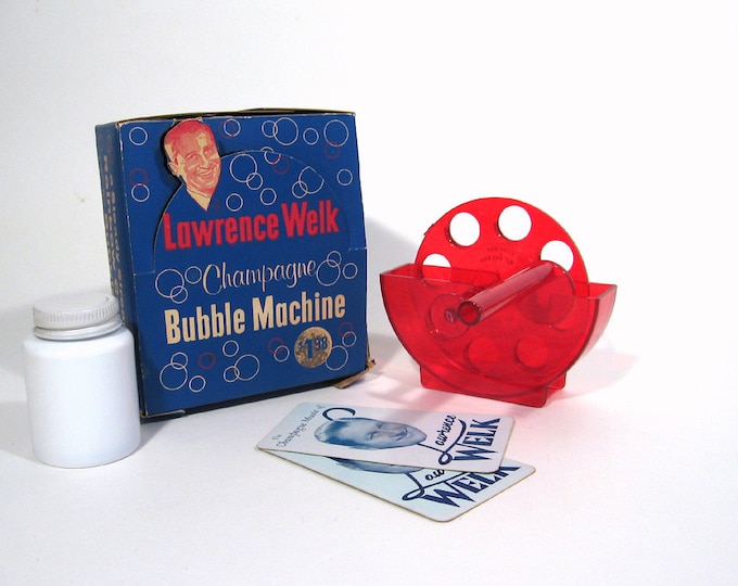 Vintage Bubble Machine Toy Lawrence Welk Memorabilia Game - Etsy