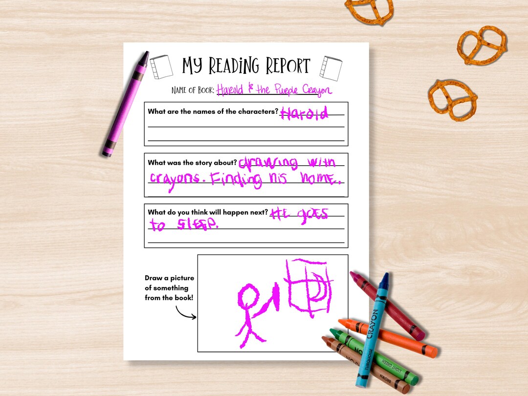 Summer Reading Packet for Kids – Printable Book Report (digital ...