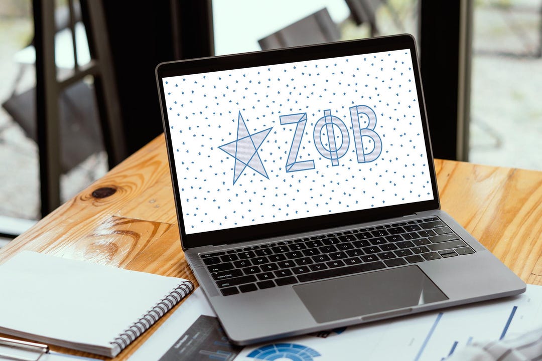 Zeta Phi Beta Blue Star Wallpaper - Etsy