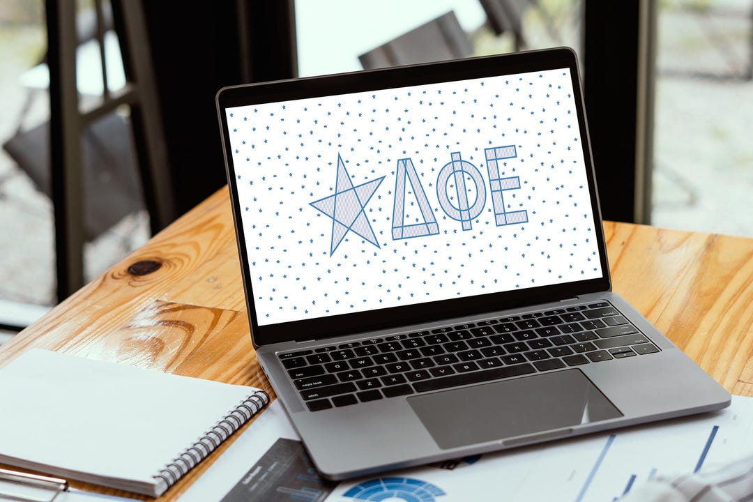 Delta Phi Epsilon Blue Star Wallpaper - Etsy