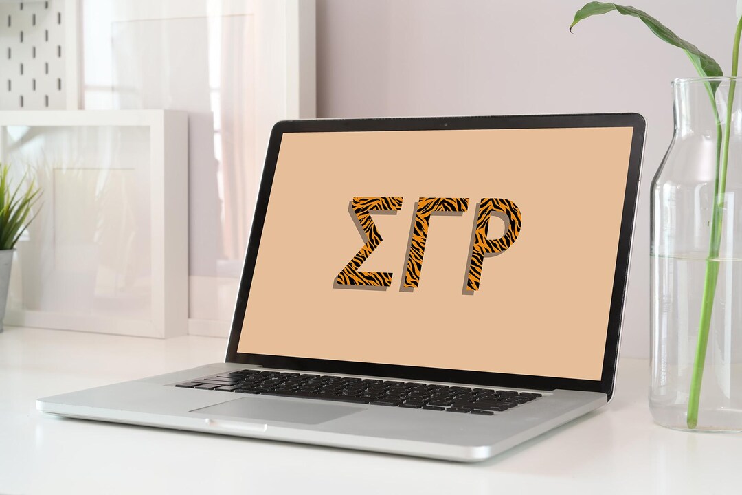 Sigma Gamma Rho Tiger Print Wallpaper - Etsy