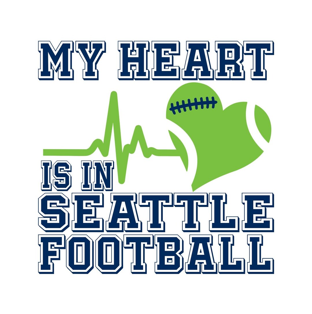 Seattle Football Fan Art Design for Printing, Cutting and Sublimation ...