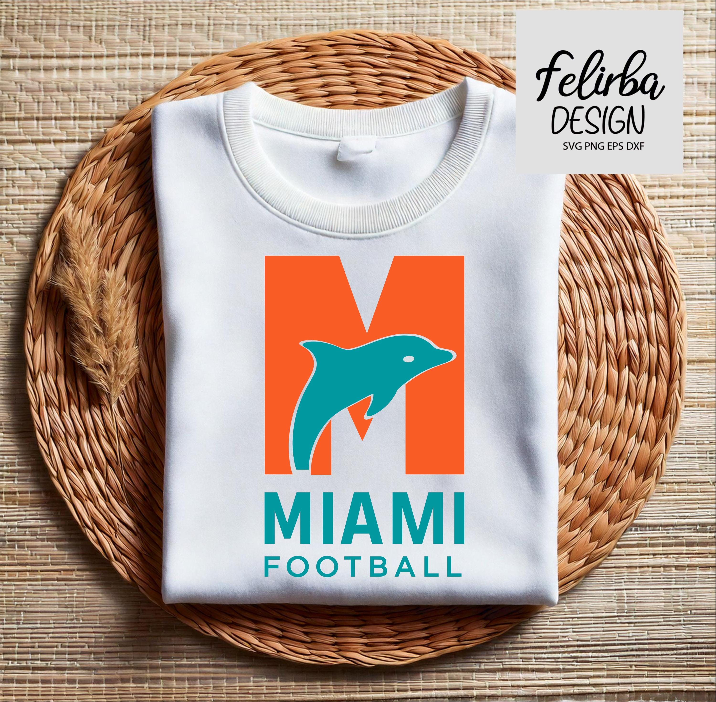 Miami Football Inspired Design for Printing, Cutting and Sublimation ...