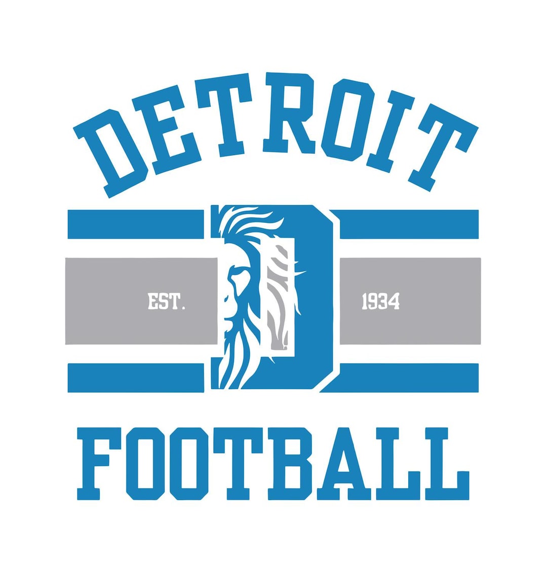 Detroit Football Sports Design . Perfect for Printing, Cutting and ...