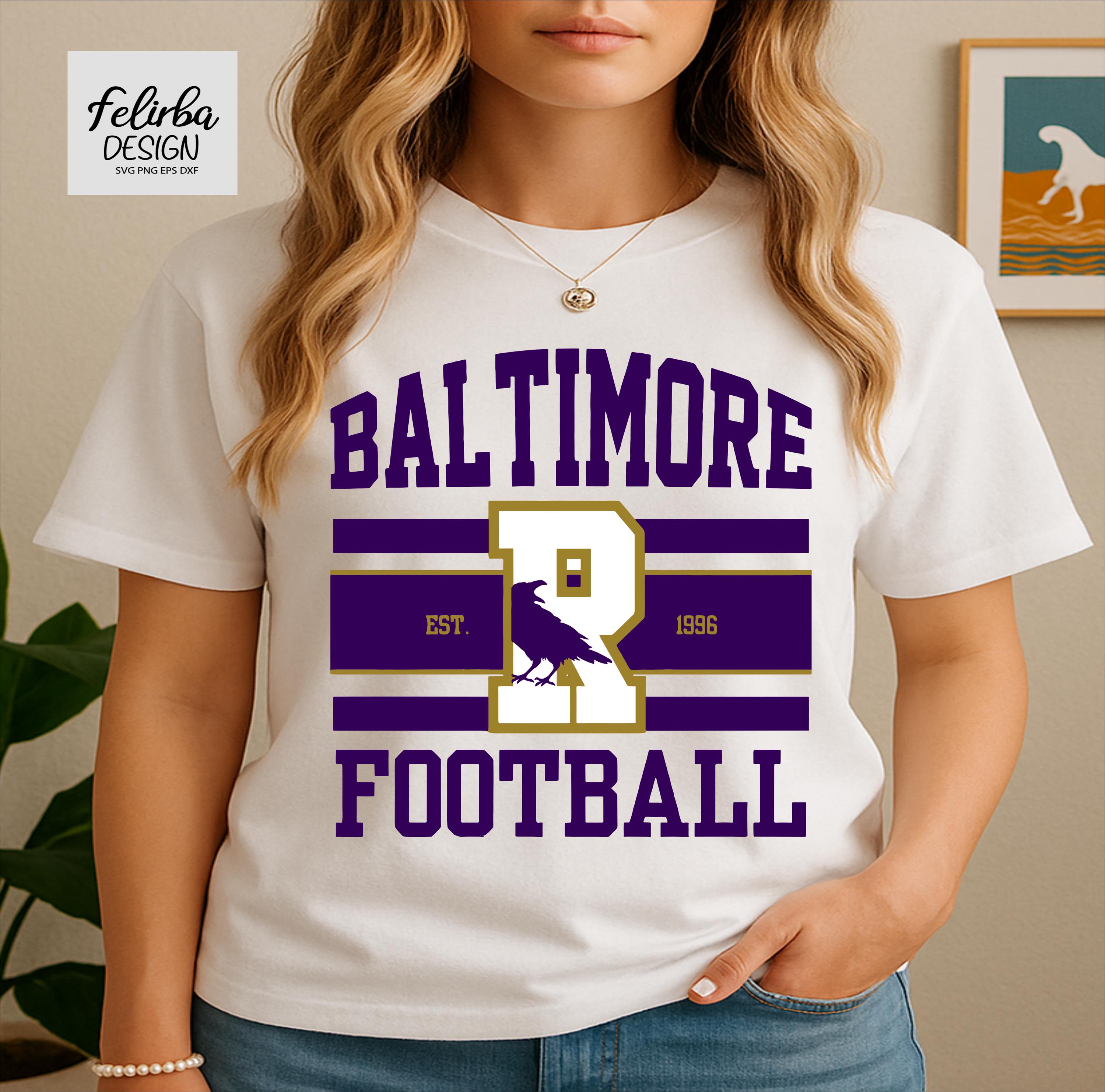 Baltimore Football SVG: Mascot Design (digital Download, 9 Files ...