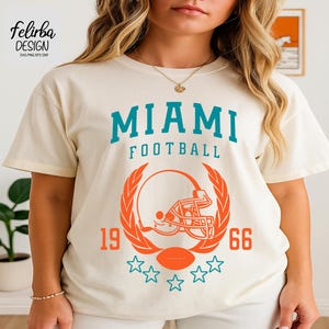 Miami Football Inspired Design for Printing, Cutting and Sublimation ...