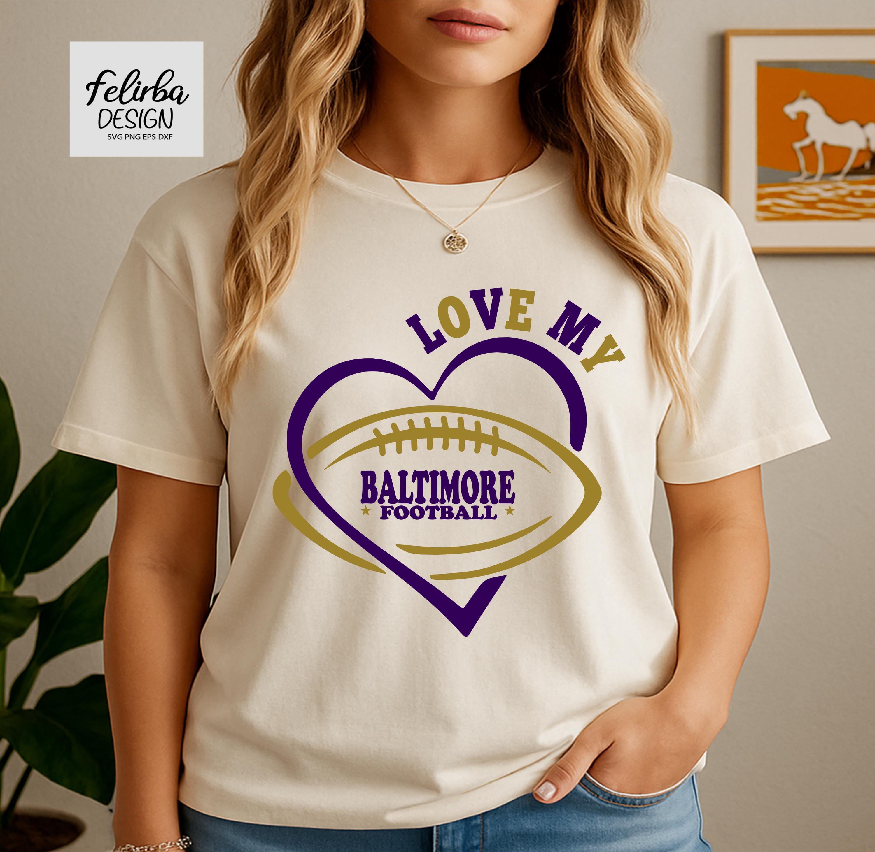 Baltimore Football SVG: Mascot Design (digital Download, 9 Files ...