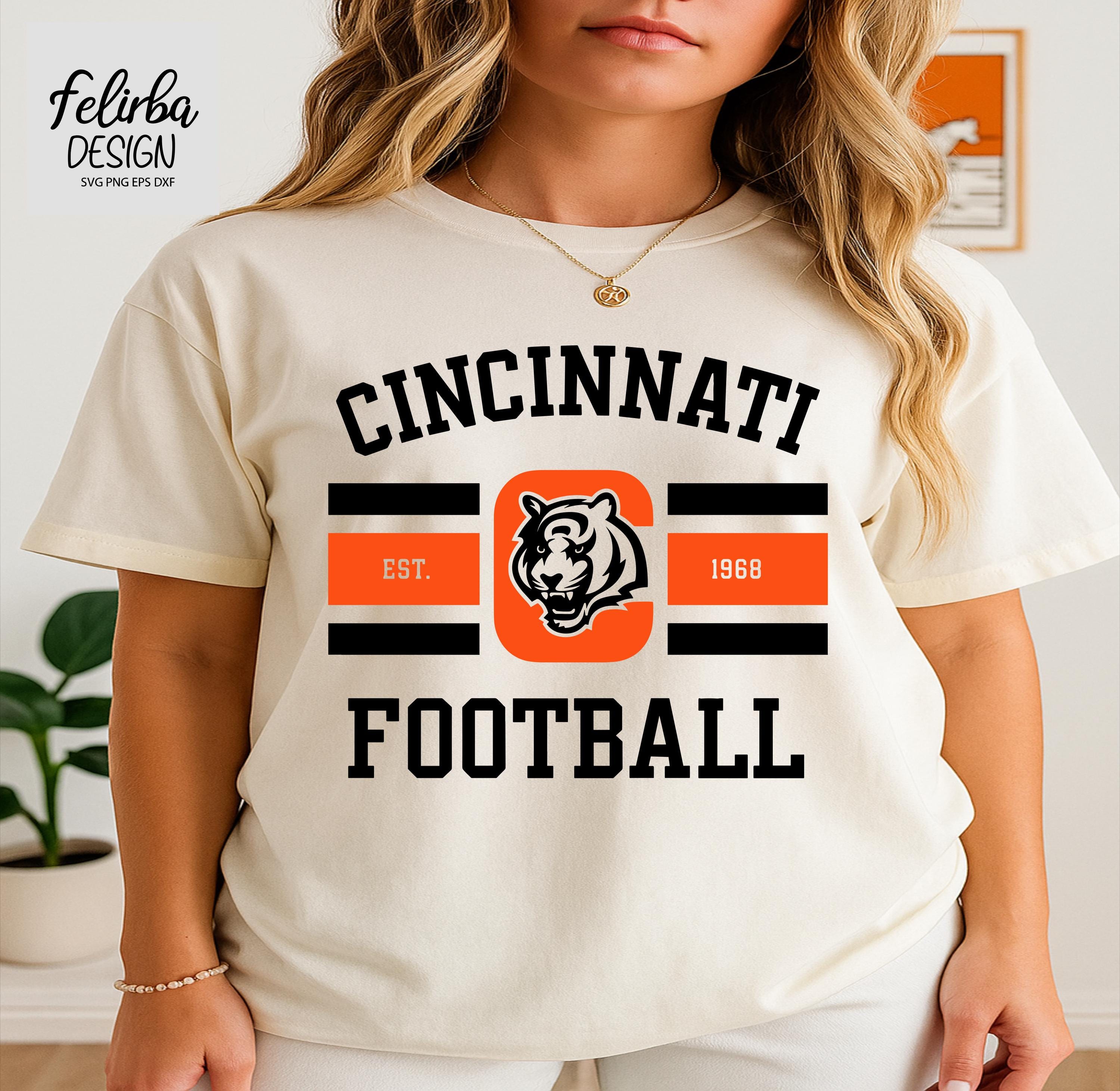 Cincinnati Football SVG: Sports Design for Cricut & Silhouette (digital ...