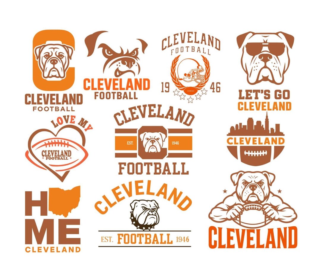 Cleveland Football SVG: T-shirt Design, Cricut Cut File (digital ...