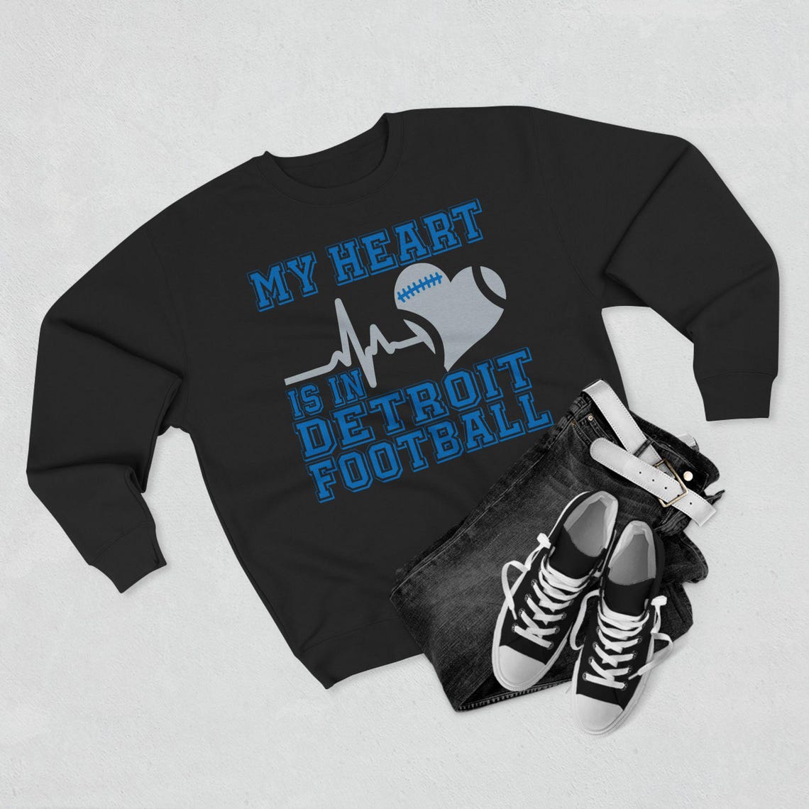 Detroit Football Heart SVG: Cricut, Silhouette (digital Download) - Etsy