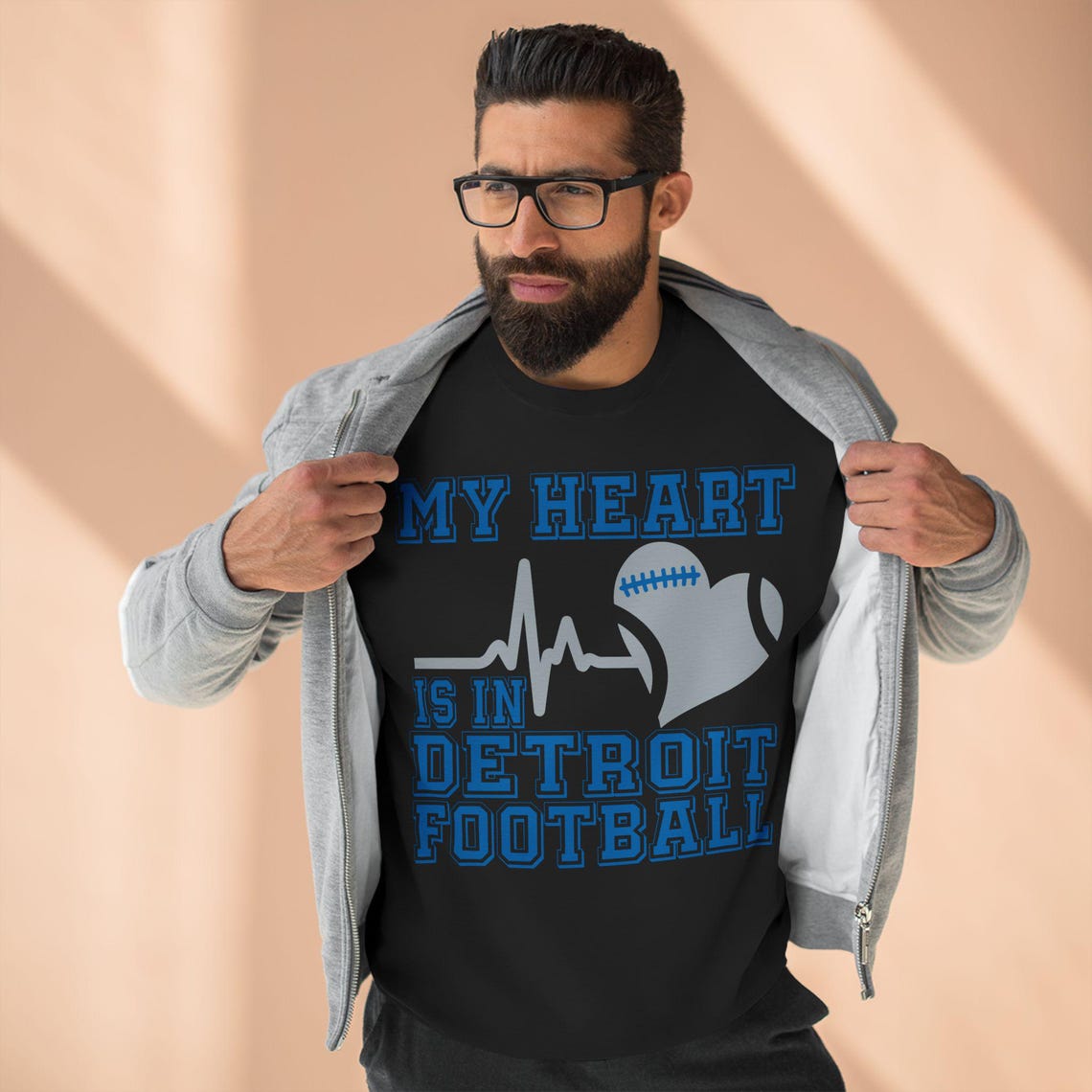 Detroit Football Heart SVG: Cricut, Silhouette (digital Download) - Etsy