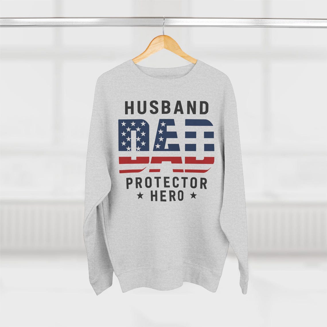 Fathers Day USA Dad Hero SVG PNG: Husband Dad Protector (digital ...