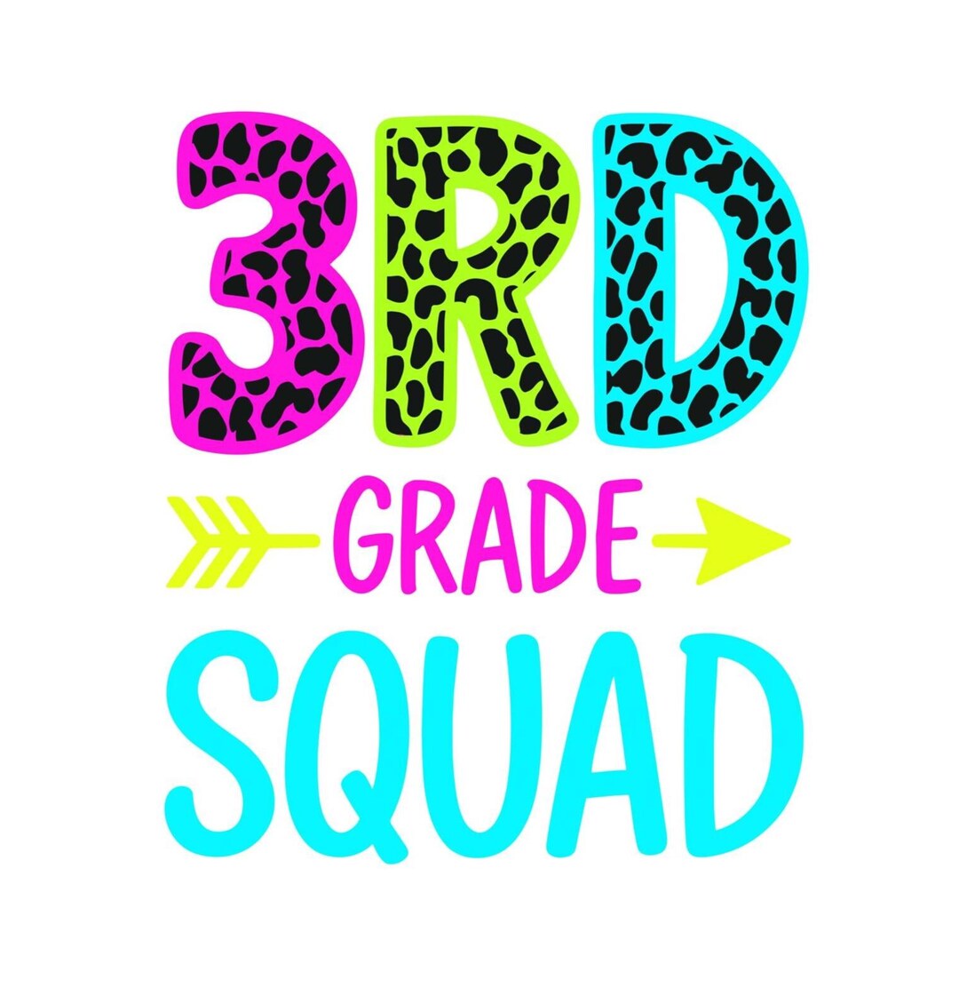 3rd Grade Squad SVG: Back to School Teacher Design (digital Download ...