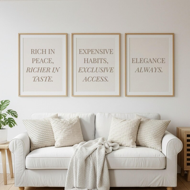 Rich in Peace – Printable Wall Art Set - Etsy UK