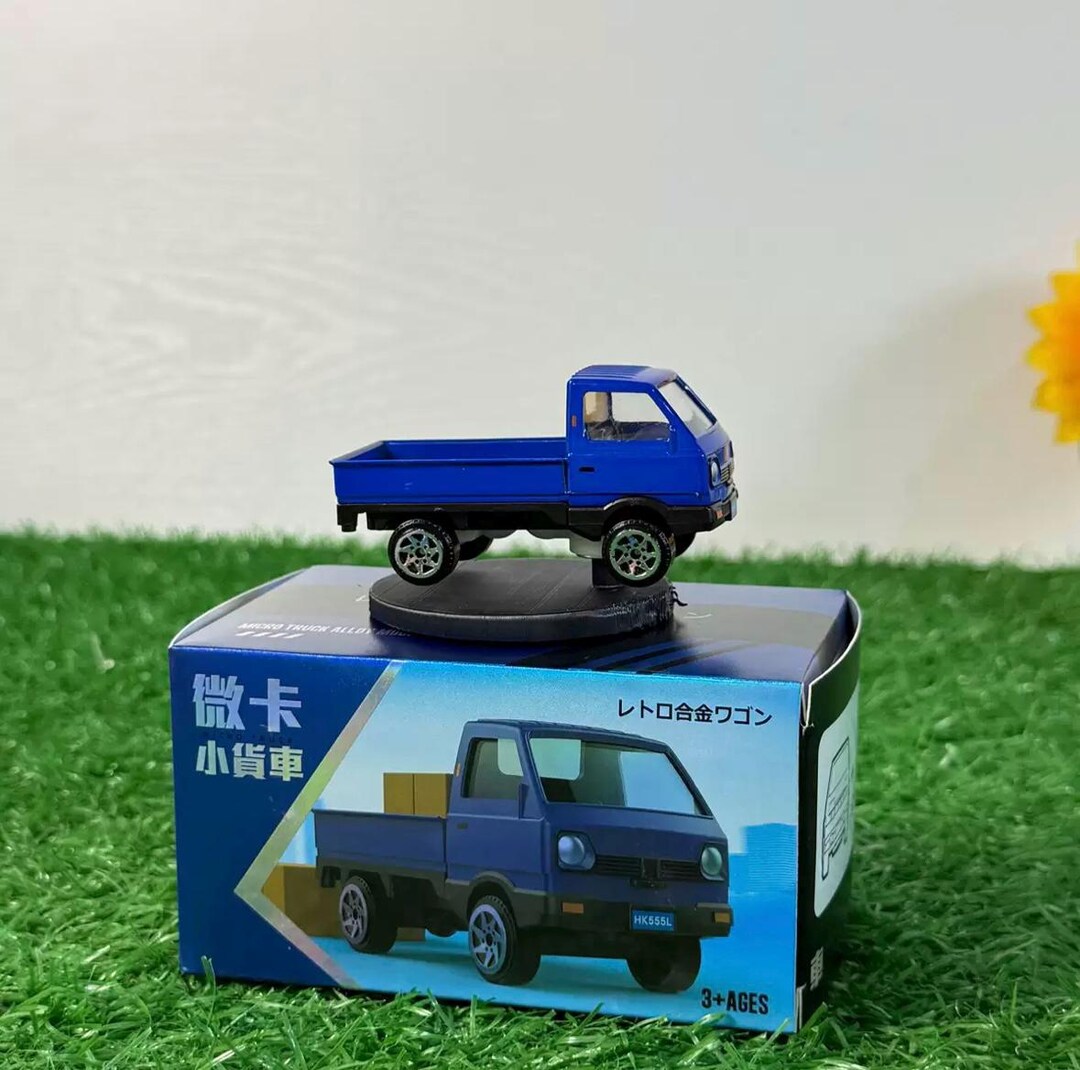 Alloy AE86 Car Model: Mini Blue JDM Truck, Spinning Tail - Etsy