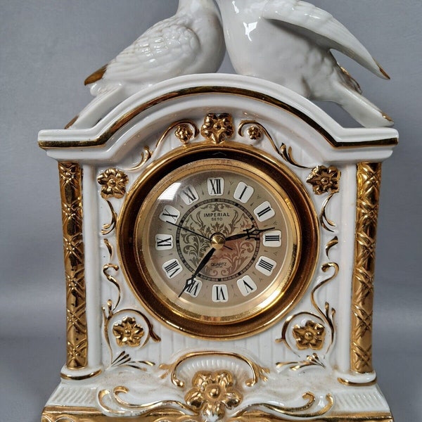 Ceramic Ornate Clock - Etsy