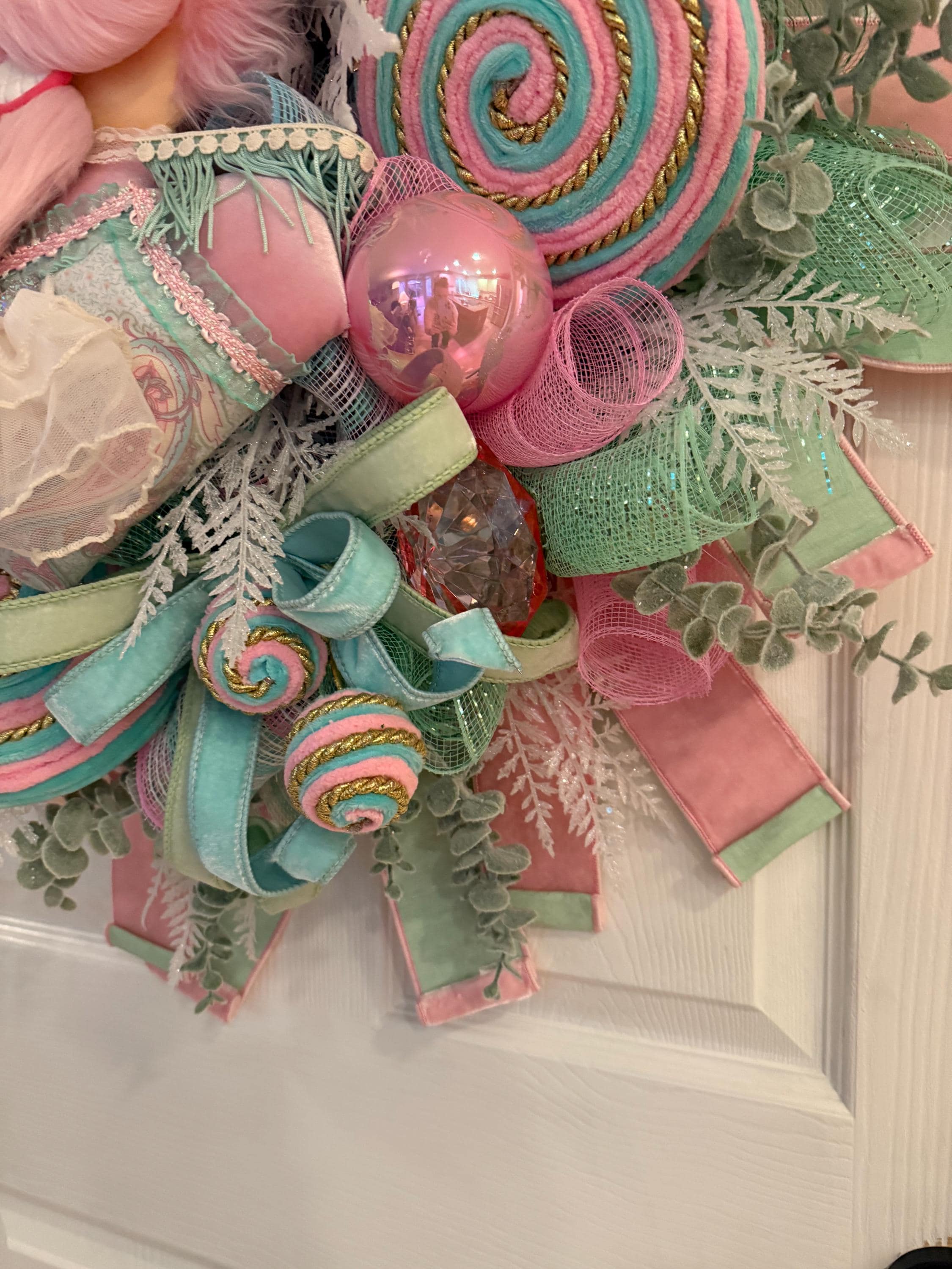 Candyland Nutcracker Wreath, Christmas Wreath, Pastel Christmas Wreath ...